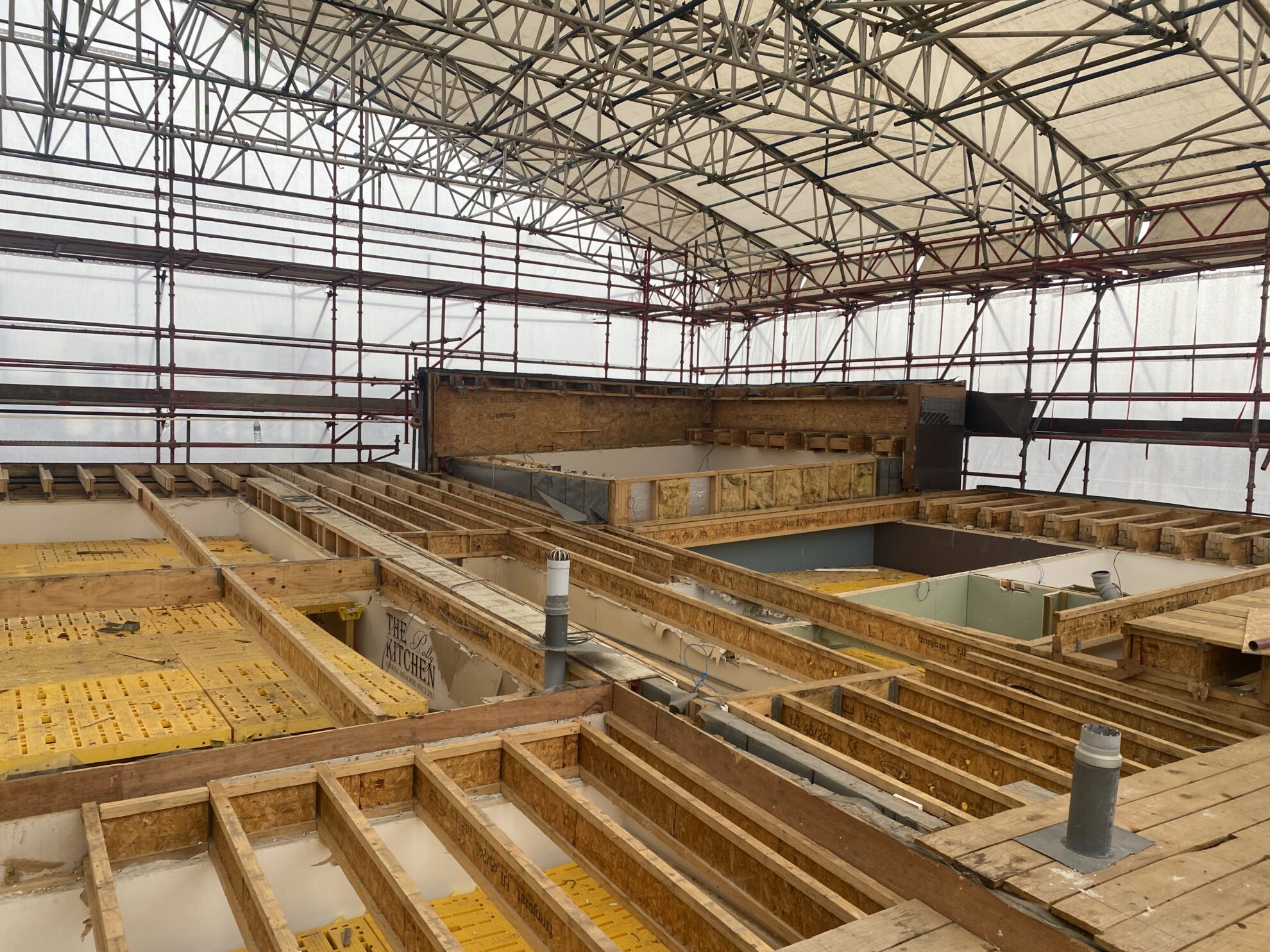 Scotland's eading subcontract joiners install complex flat and warm roof